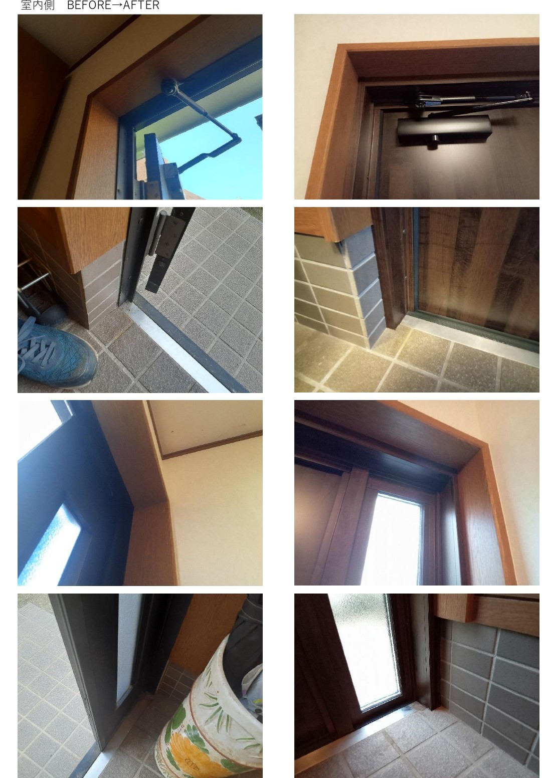 ドアが変色してしまったお宅は 1日で素敵なドアにできます【LIXILリシェントD77型】さいたま市の事例