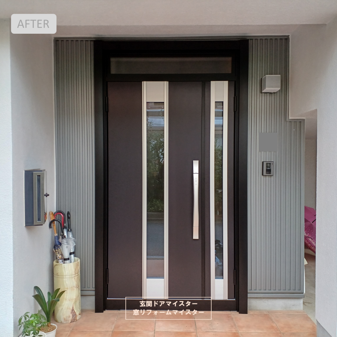 リモコンキー付きの断熱ドア！東京都は補助金が使えます【LIXILリシェントM77型】三鷹市の事例