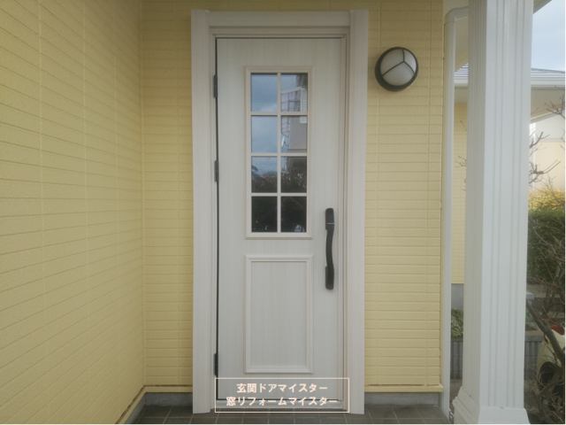 有名ホームセンターJさんとの比較で決めていただきました【YKKAPドアリモE08】守谷市の事例